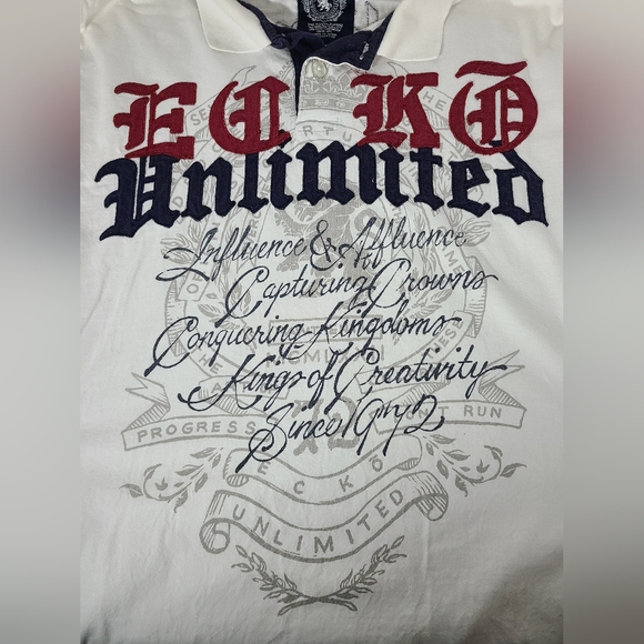 Ecko Unlimited | Shirts | Ecko Unltd Mens Xl Rn93536 Ca7243 White Logo ...